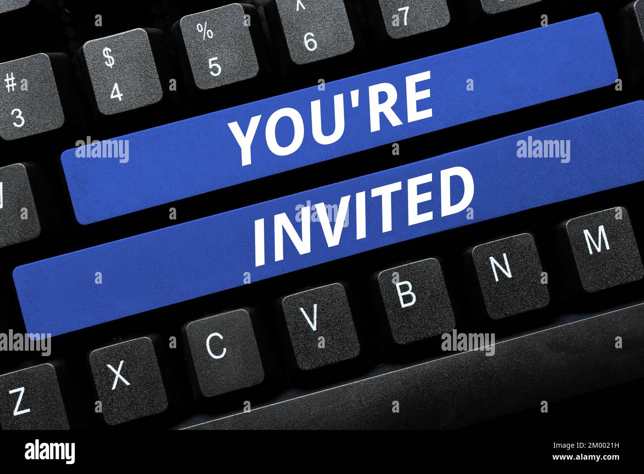 Text caption presenting You'Re Invited. Business showcase Please join ...