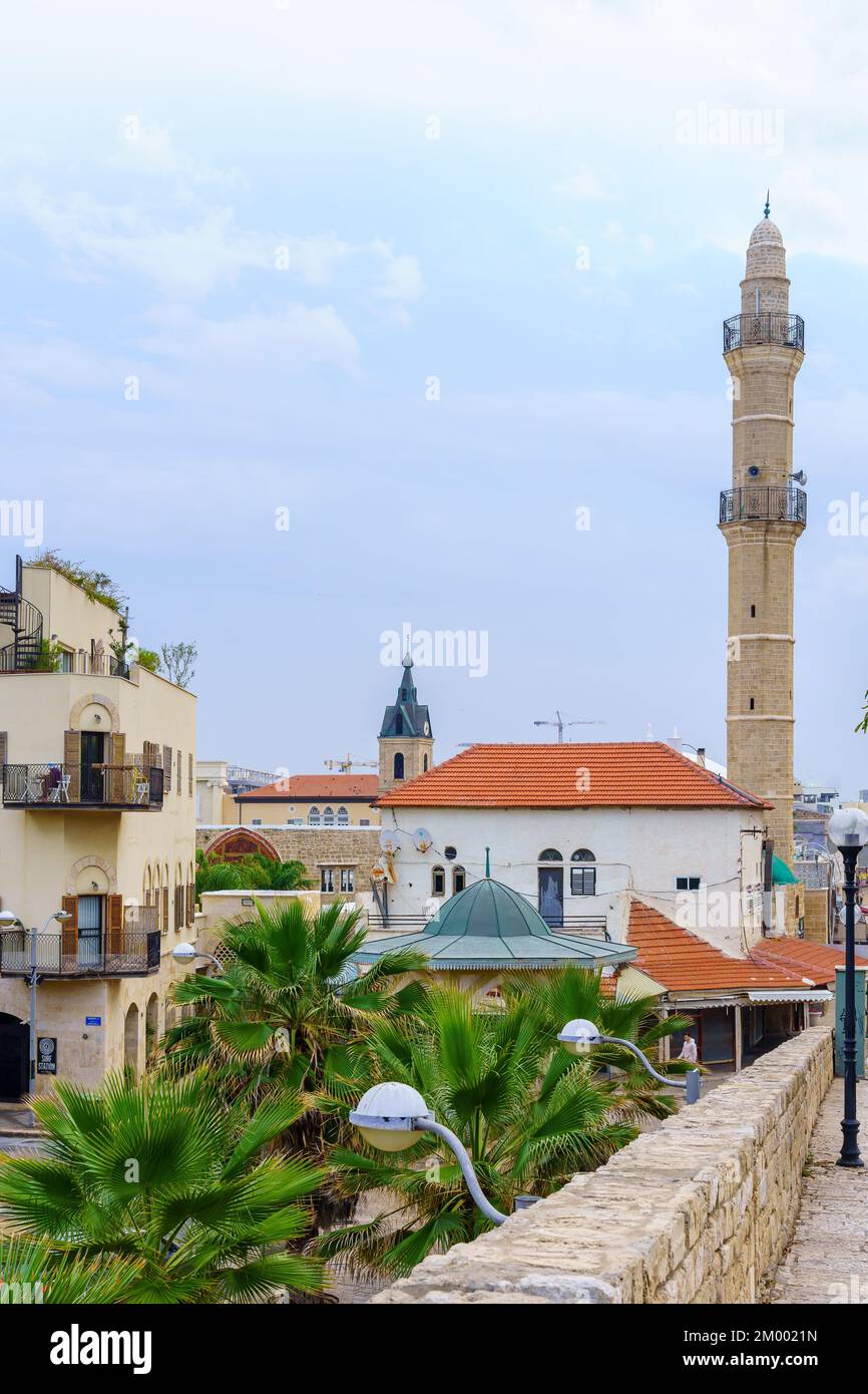 Tel-Aviv, Israel - November 29, 2022: View of the Mahmoudiya Mosque ...