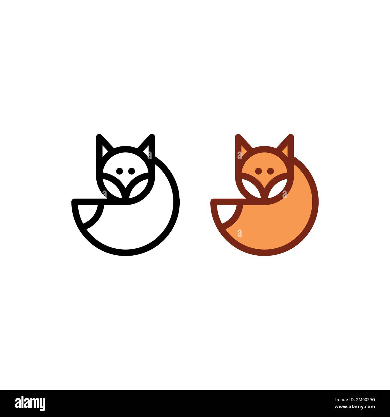 Fox Logo Design. Baby Fox Icon. Fox Vector Illustration Stock Vector ...