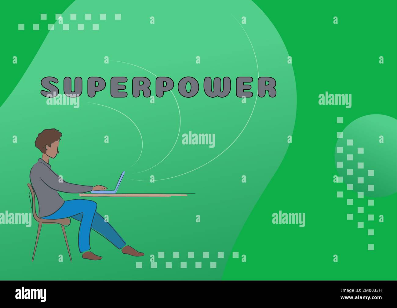 Text caption presenting Superpower. Word for a power or ability of a ...
