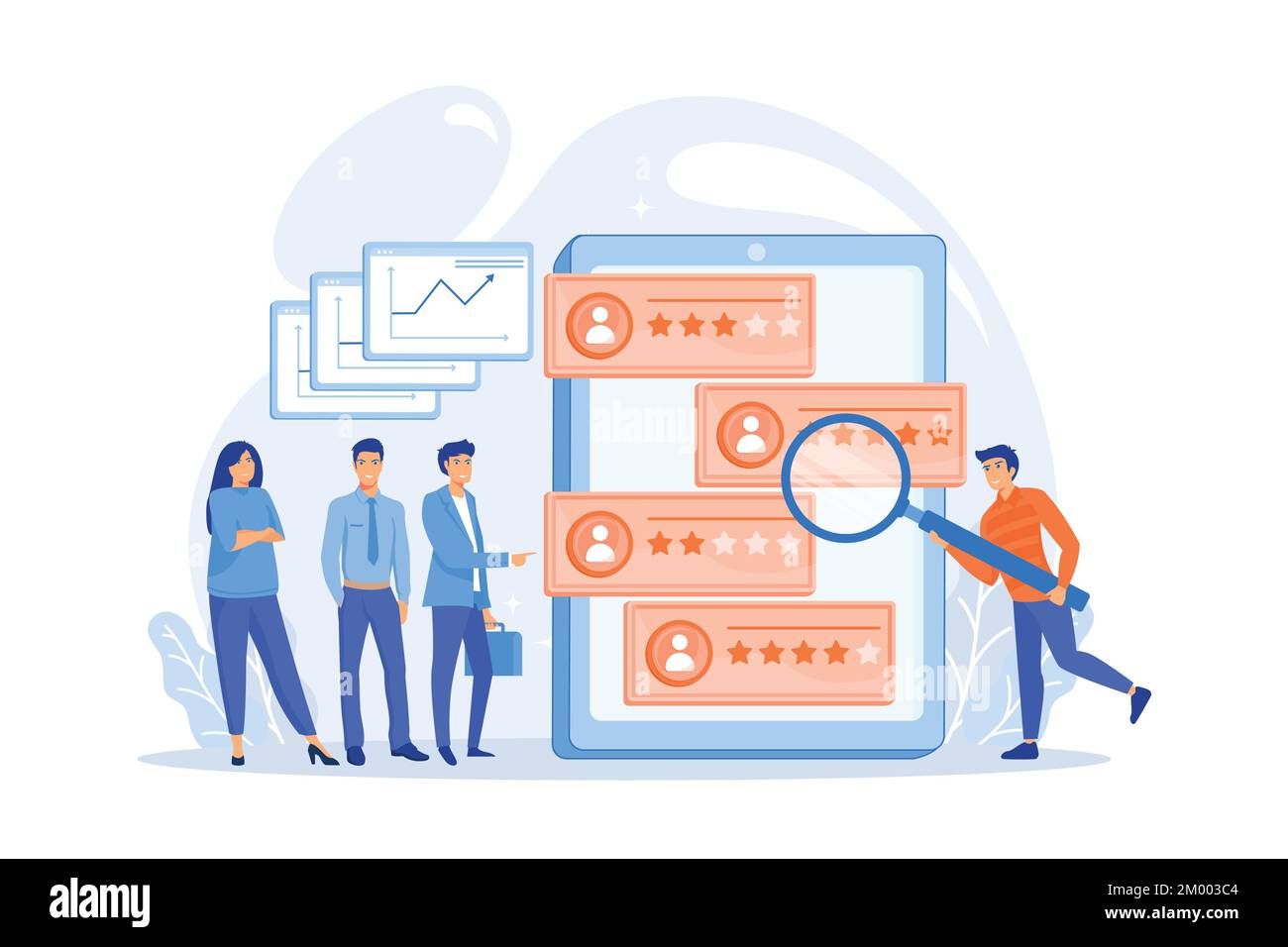 Observing work Stock Vector Images - Alamy