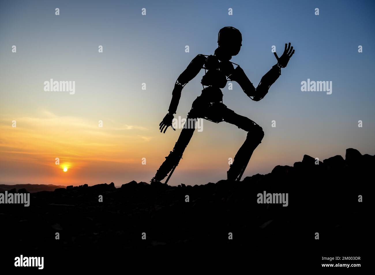 Stone man by artist RENN at Skeleton Coast View Point in the Namib ...