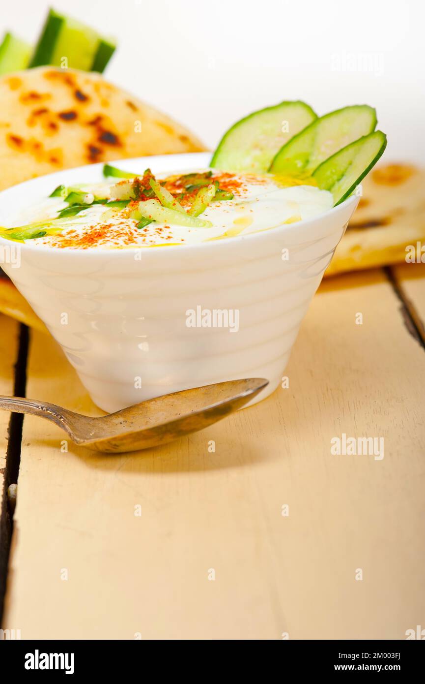 Arab middle east salatit laban wa kh'yar Khyar Bi Laban goat yogurt and ...