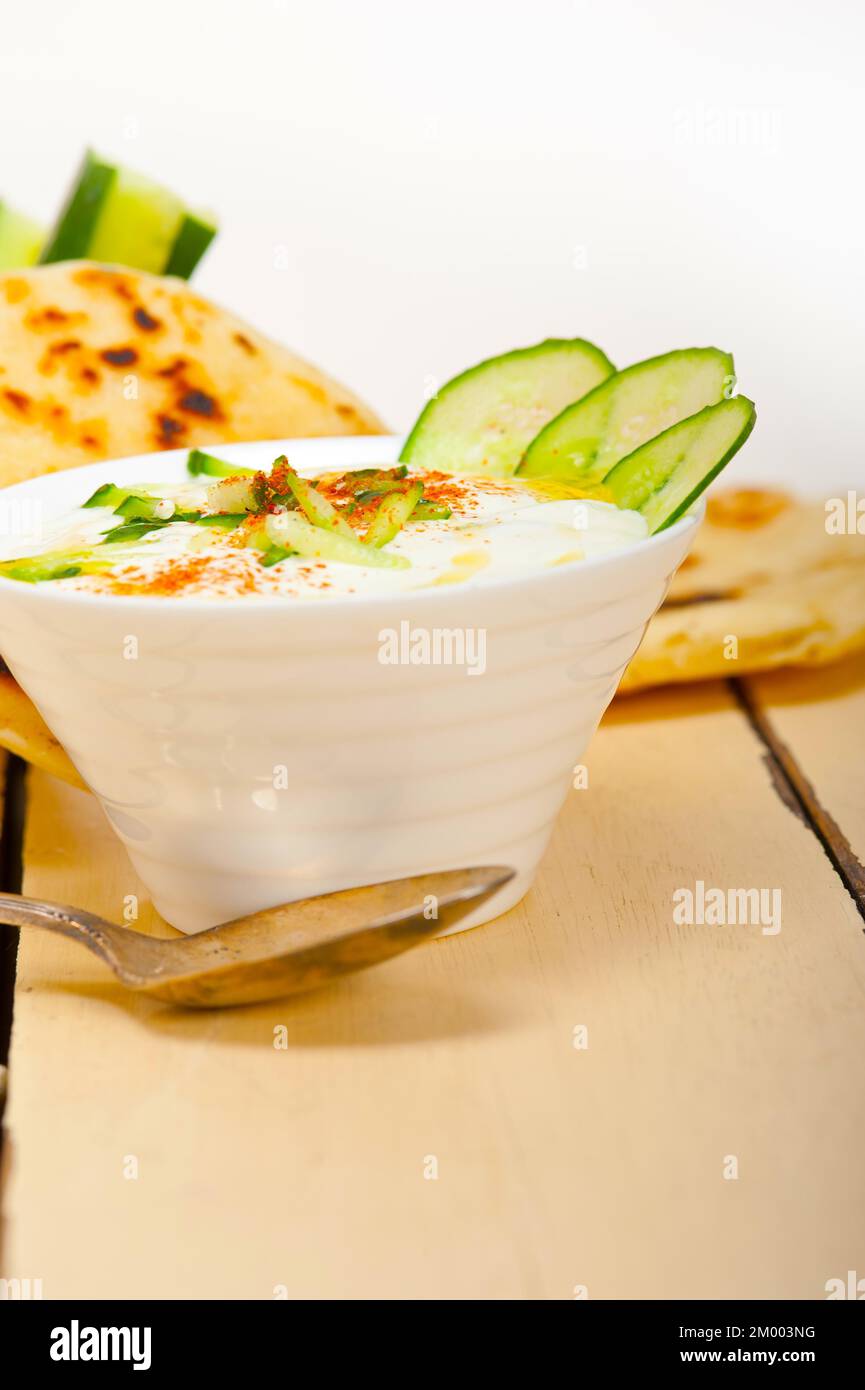 Arab middle east salatit laban wa kh'yar Khyar Bi Laban goat yogurt and ...