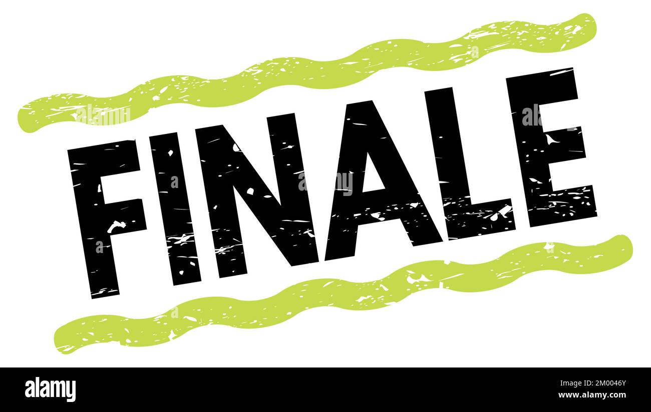 FINALE text written on green-black lines stamp sign Stock Photo - Alamy