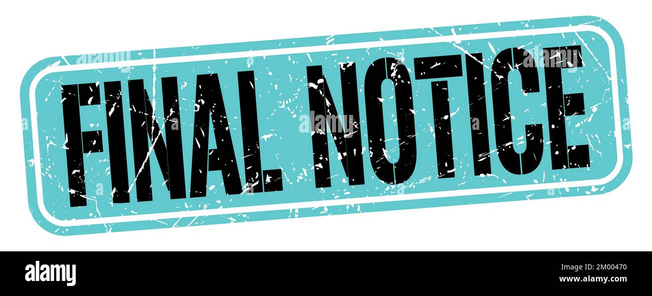 Final notice icon black hi-res stock photography and images - Alamy