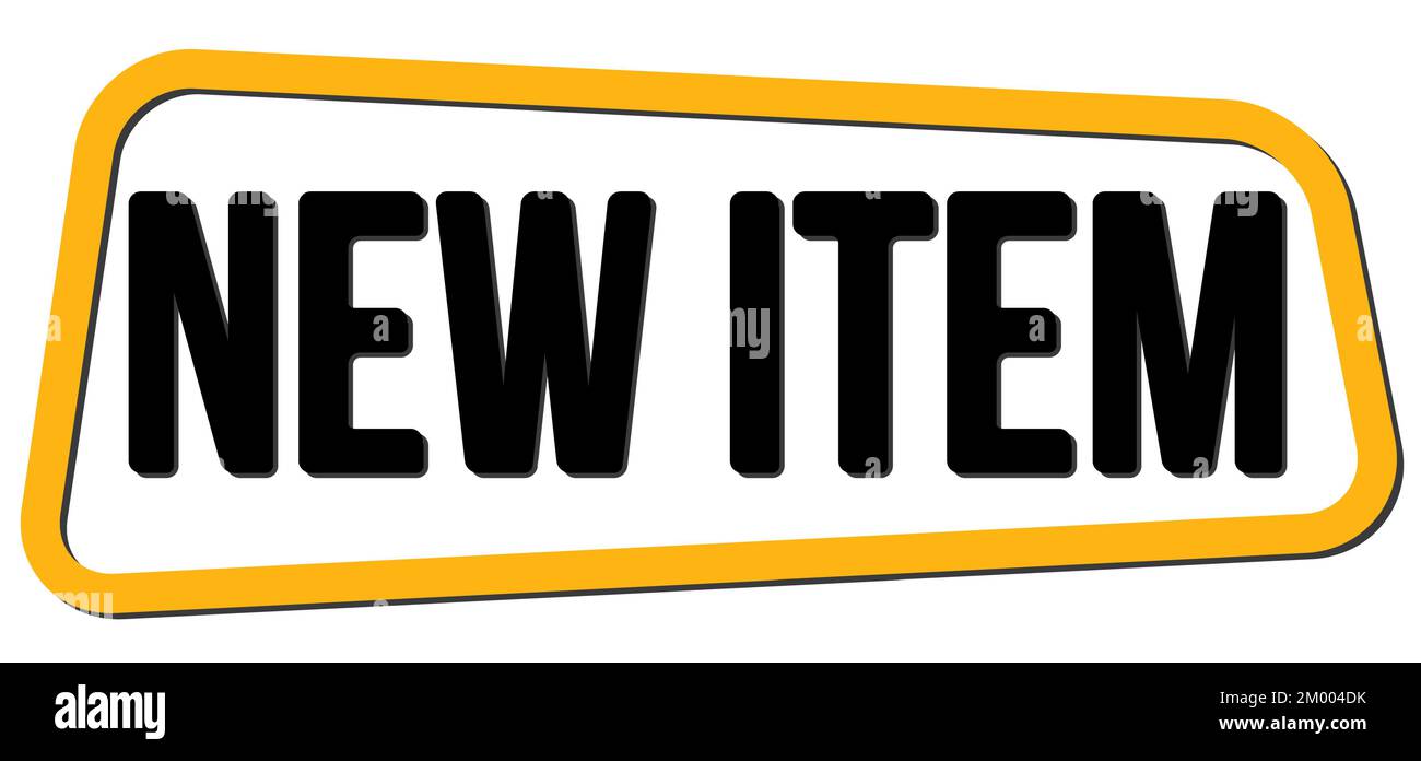 New Item Sign