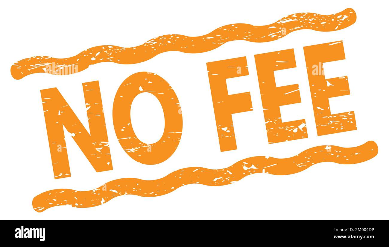 No fee stamp Cut Out Stock Images & Pictures - Alamy
