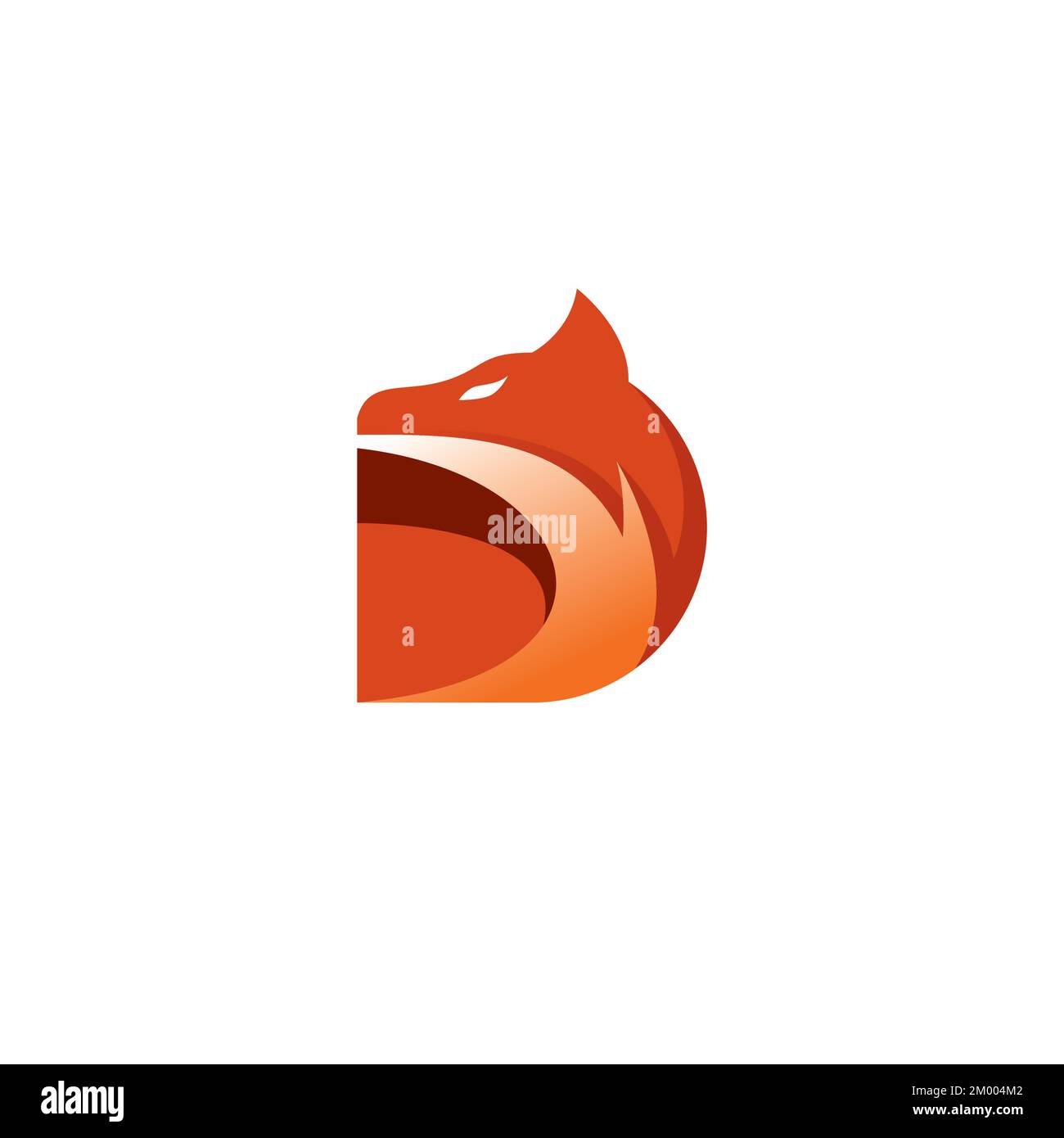 D Fox Logo Design. Fox Vector Illustration Stock Vector Image & Art - Alamy