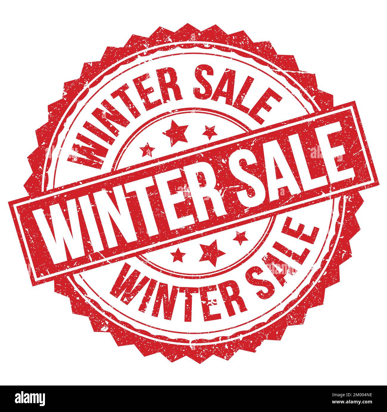 WINTER SALE text written on red round stamp sign Stock Photo - Alamy