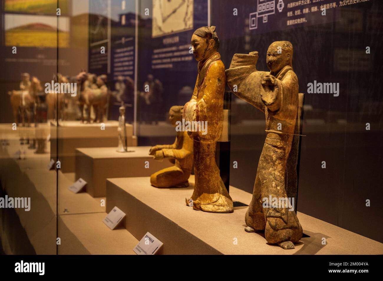 NANNING, CHINA - DECEMBER 1, 2022 - The figurines of a male servant in ...