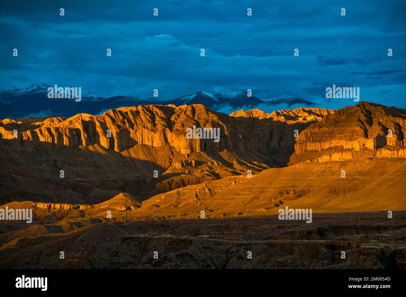 Sunset in the kingdom of Guge, Western Tibet, Asia Stock Photo - Alamy
