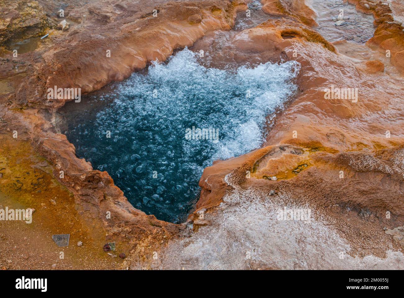 Hot springs along the road from Tsochen to Lhasa, Western Tibet, Asia ...
