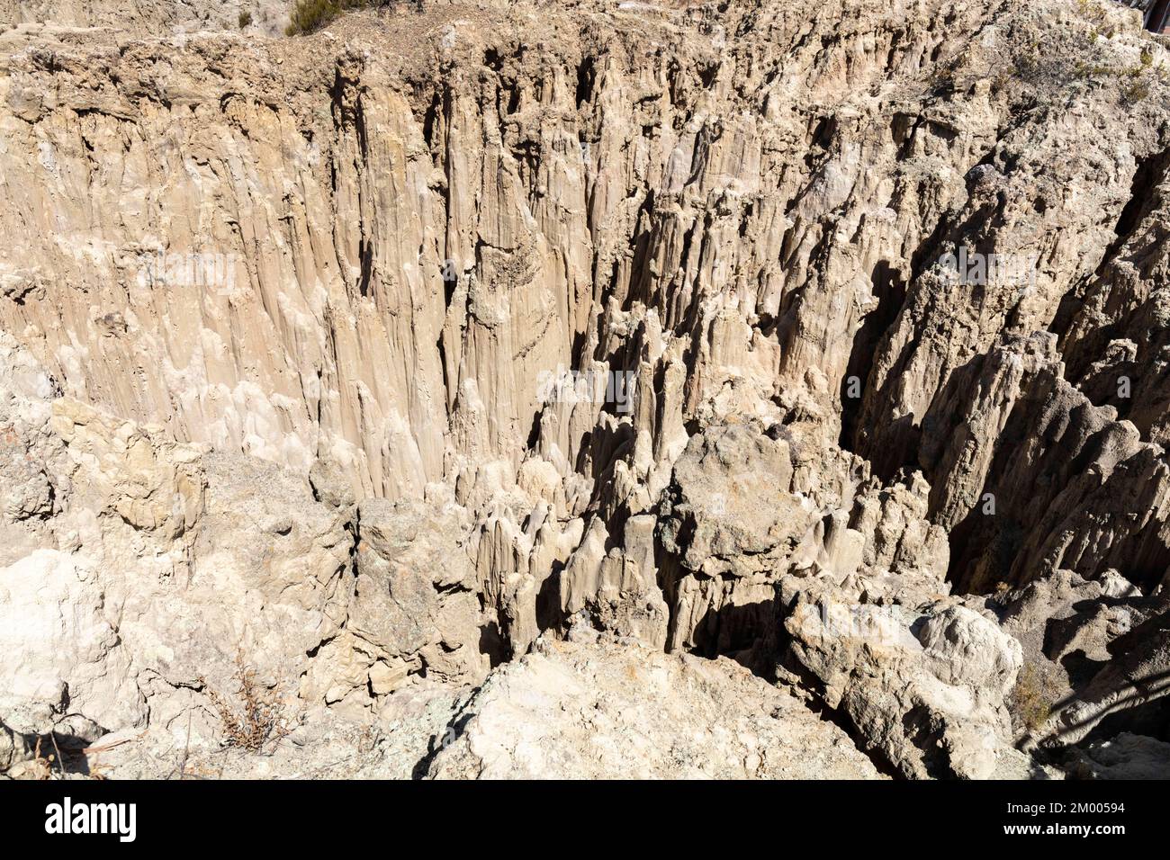 Erosion forms in Valle de la Luna, Moon Valley formed by erosion, also ...