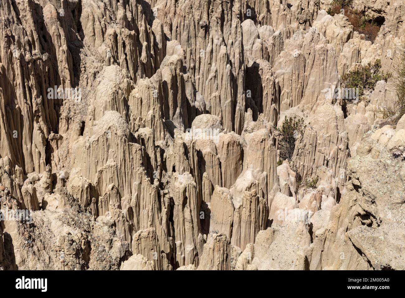 Erosion forms in Valle de la Luna, Moon Valley formed by erosion, also ...