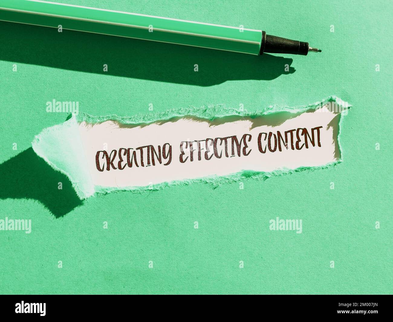 Text sign showing Creating Effective Content. Business overview ...