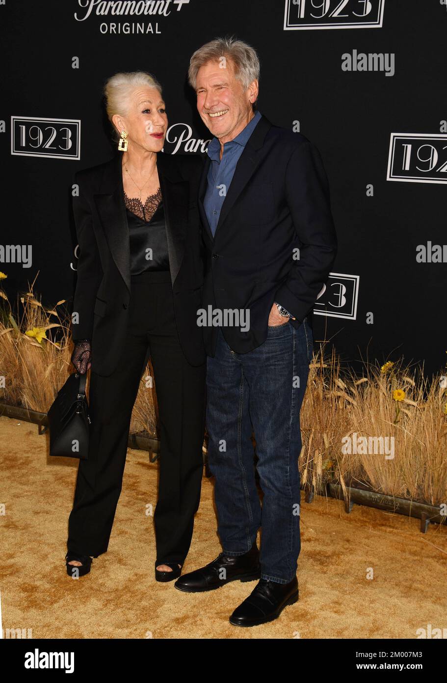 LOS ANGELES, CALIFORNIA - DECEMBER 02: (L-R) Helen Mirren and Harrison ...