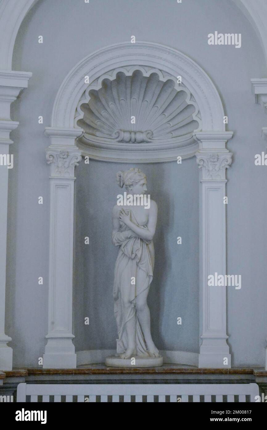 Marble figure, entrance hall, Kaiser-Wilhelms-Bad, spa garden, Bad ...