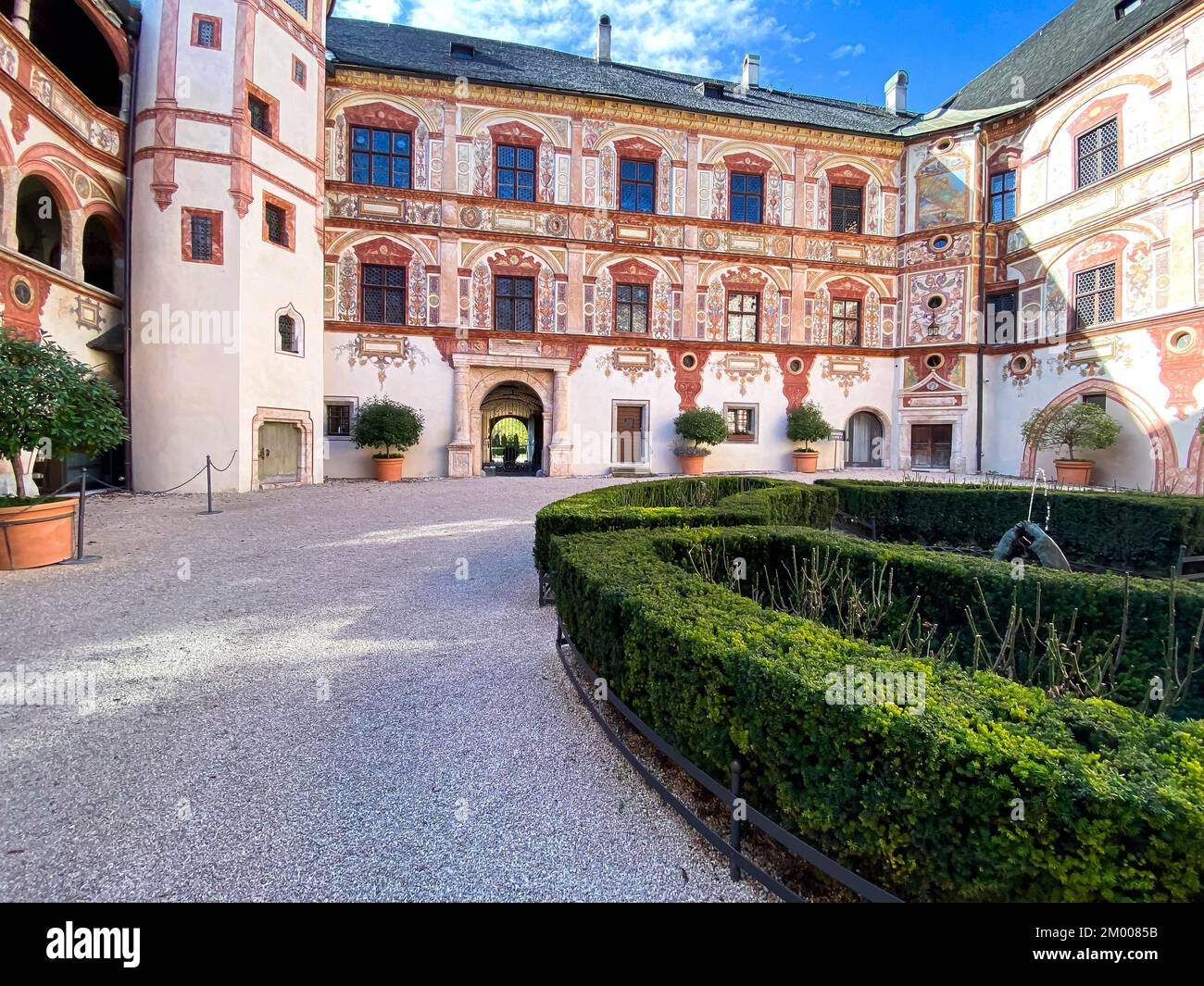 Tratzberg Castle, Tratzberg, Stans, Tyrol, Austria, Europe Stock Photo ...