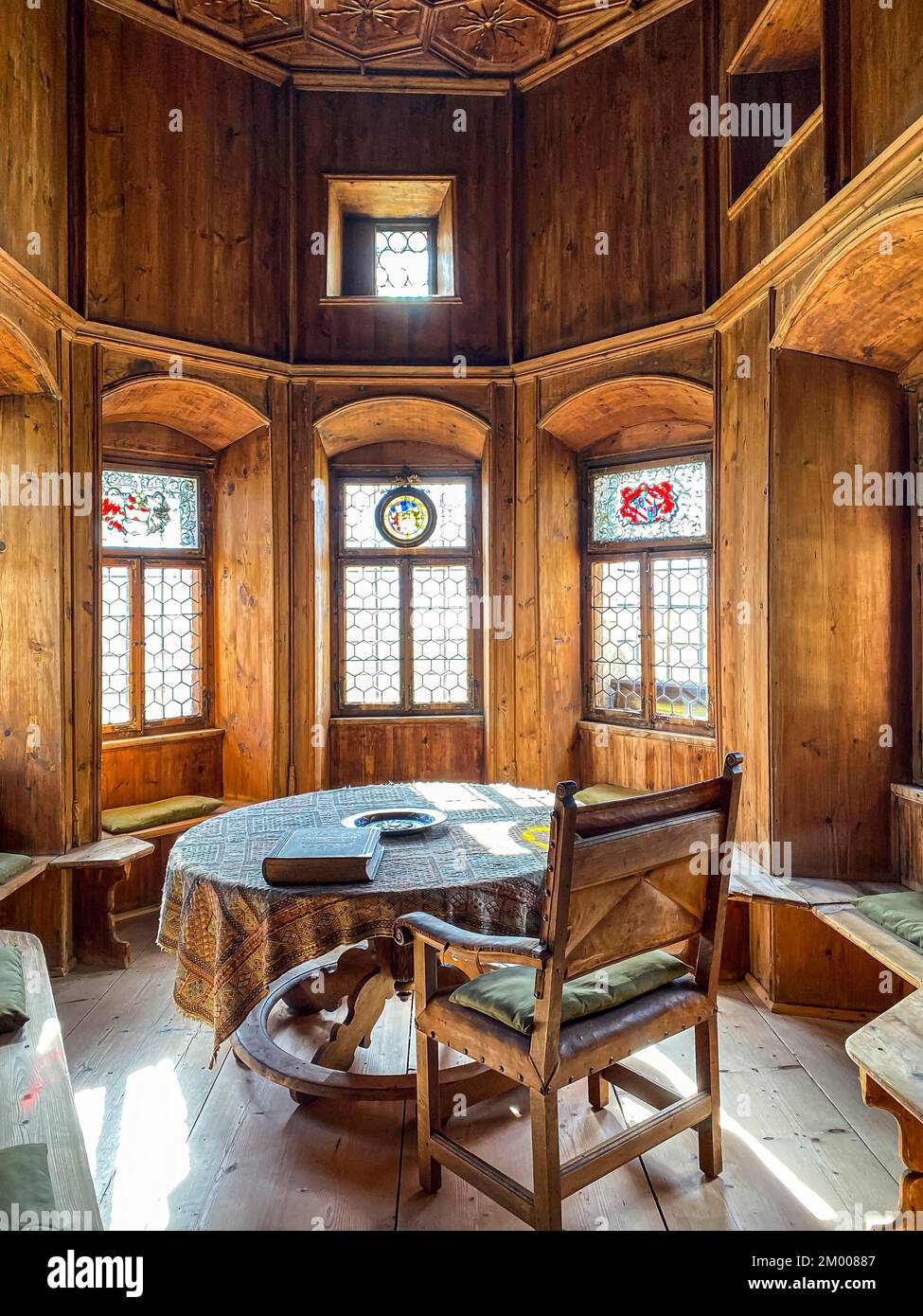 Tratzberg Castle, Tratzberg, Stans, Tyrol, Austria, Europe Stock Photo ...