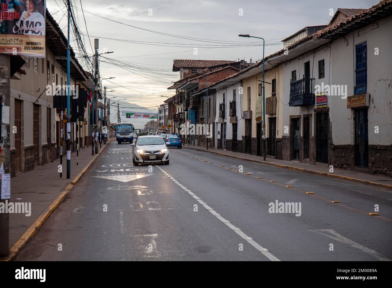 Street in the city centre, Cusco, Peru, South America Stock Photo - Alamy