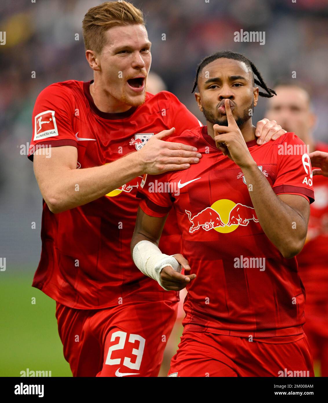 Goal celebration, gesture, gesture, still, Christopher Nkunku (18 ...