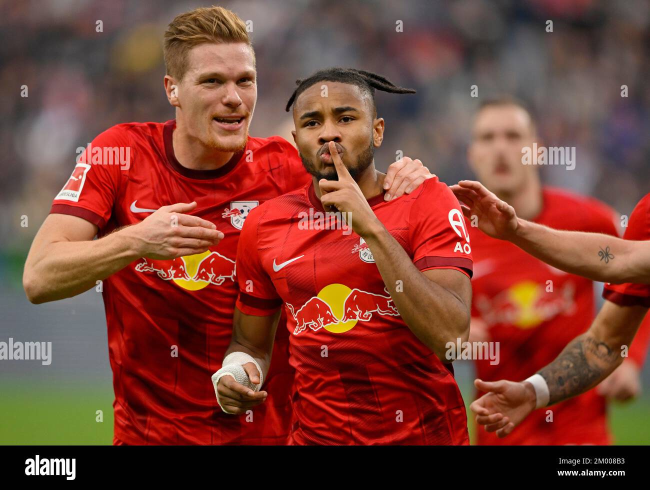 Goal celebration, gesture, gesture, still, Christopher Nkunku (18 ...