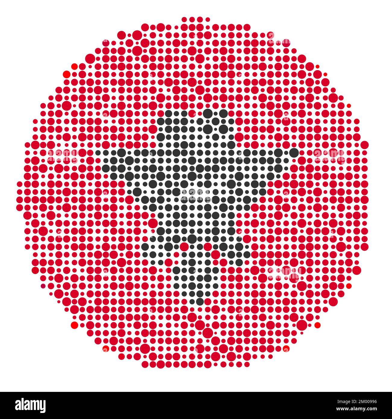 Albania Map Silhouette Pixelated generative pattern illustration Stock ...