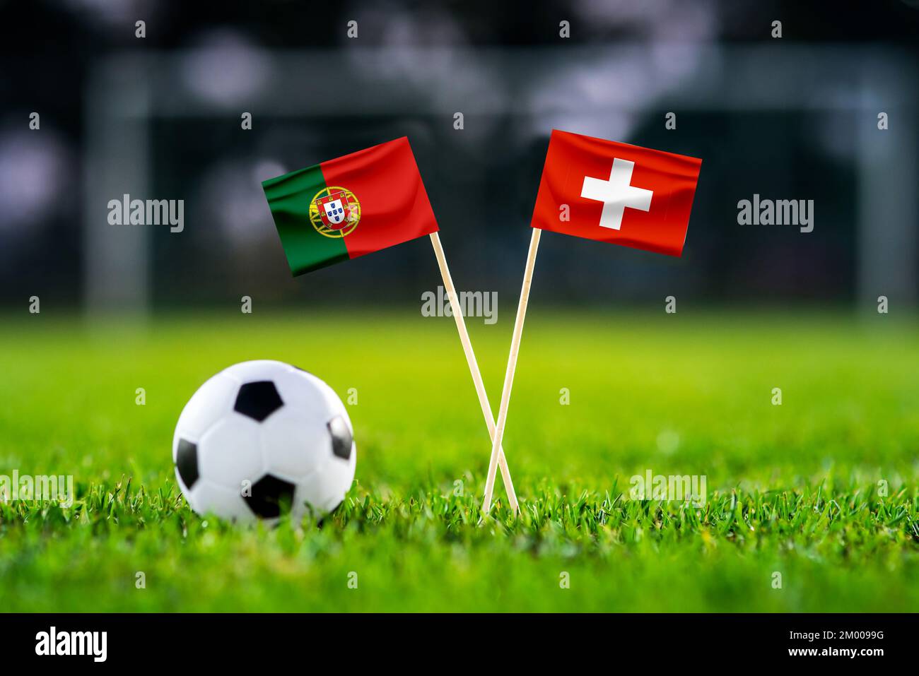 Portugal - Switzerland Eight final, Last 16 football match. Round of 16 ...