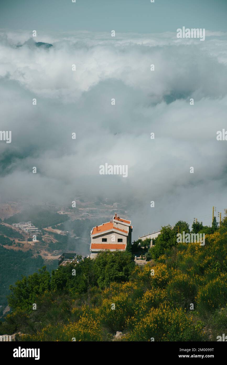 Above the clouds in Mount Lebanon Stock Photo - Alamy