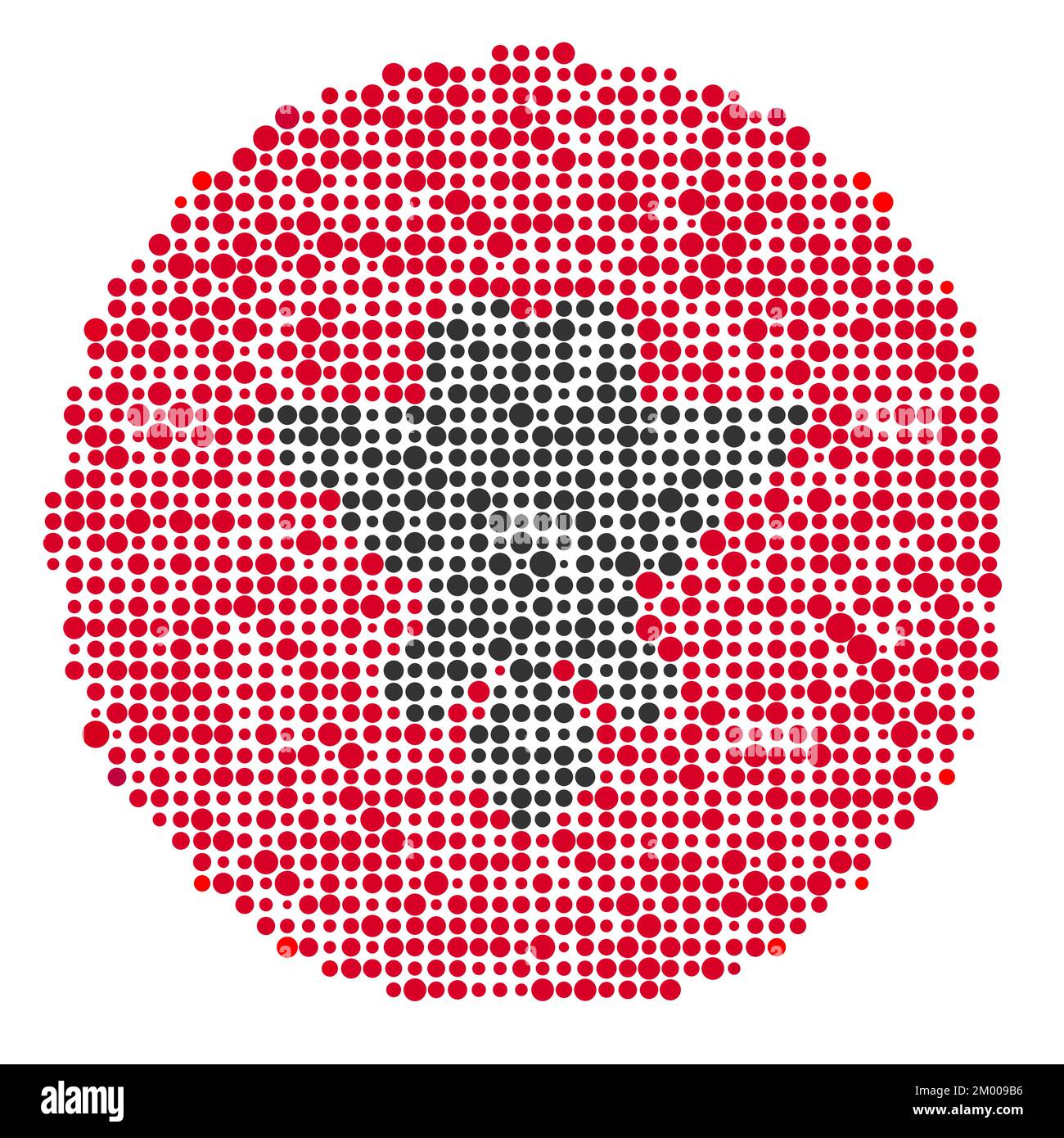 Albania Map Silhouette Pixelated generative pattern illustration Stock ...