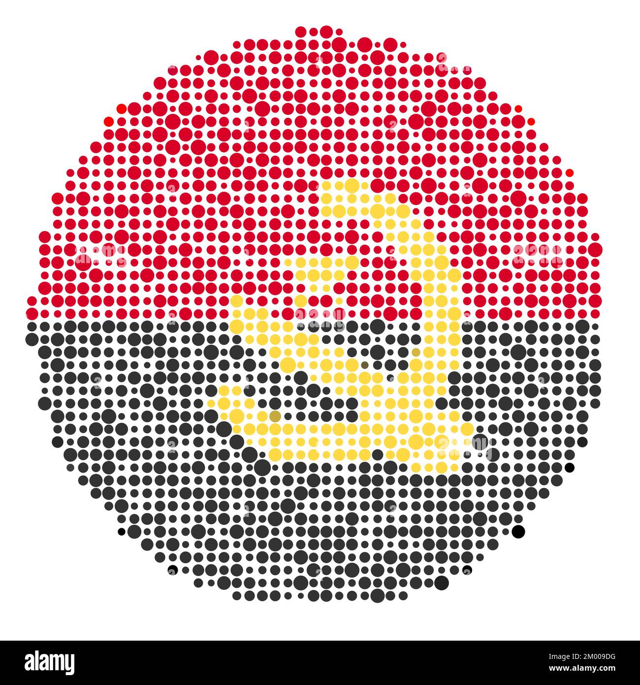 Angola Map Silhouette Pixelated generative pattern illustration Stock ...
