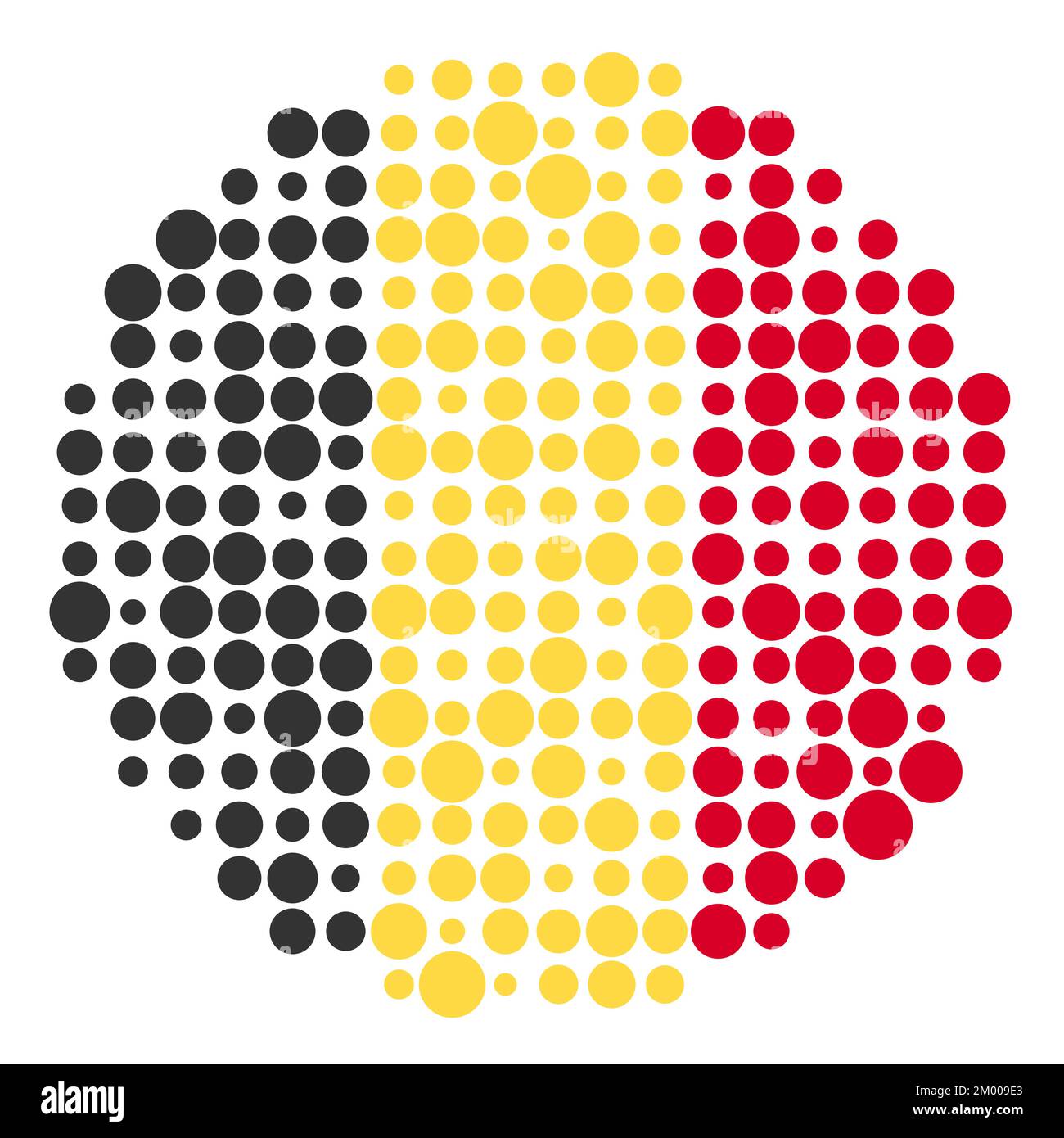 Belgium Map Silhouette Pixelated generative pattern illustration Stock ...