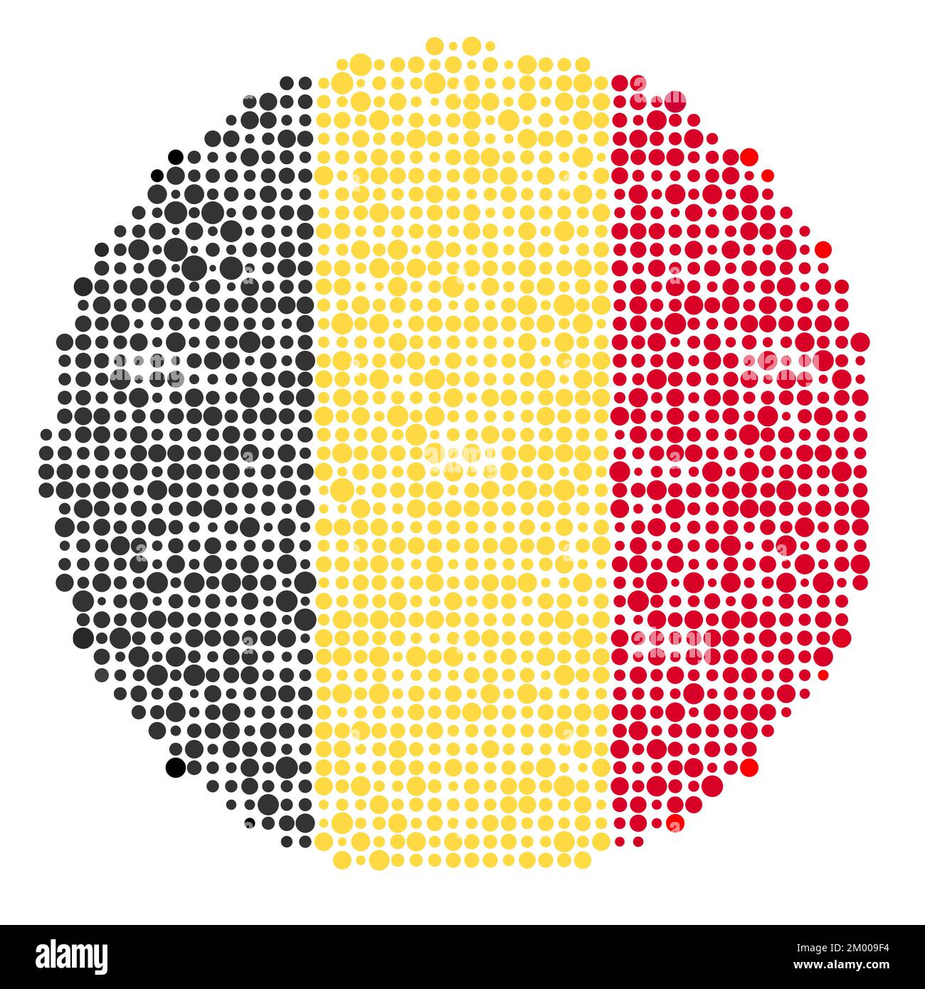 Belgium Map Silhouette Pixelated generative pattern illustration Stock ...