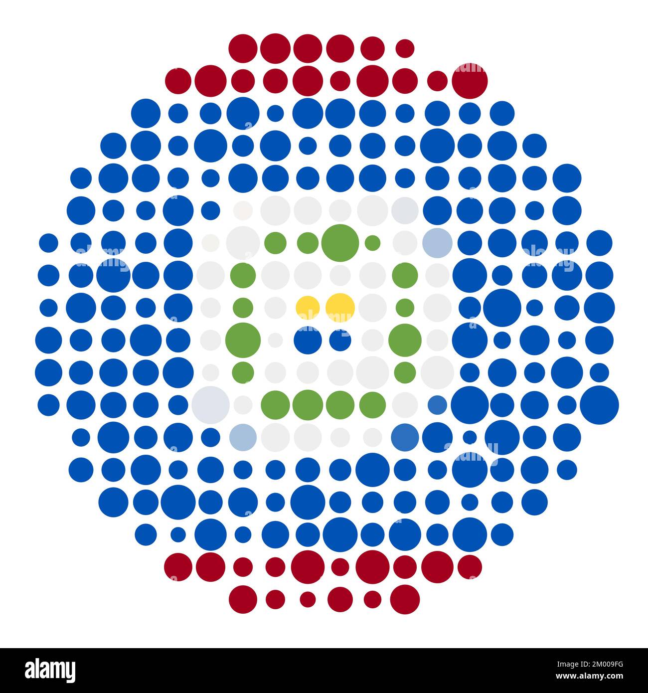 Belize Map Silhouette Pixelated generative pattern illustration Stock ...