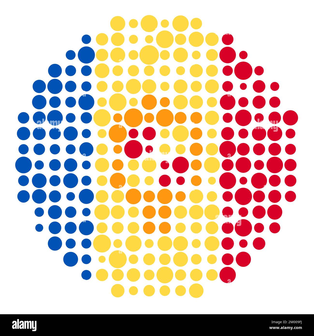 Andorra Map Silhouette Pixelated generative pattern illustration Stock ...