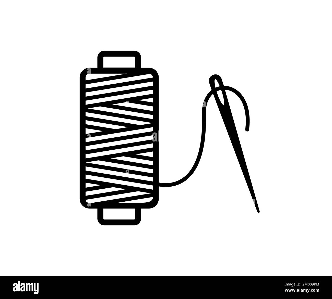 Needle and spool of thread illustration Stock Vector Image & Art - Alamy