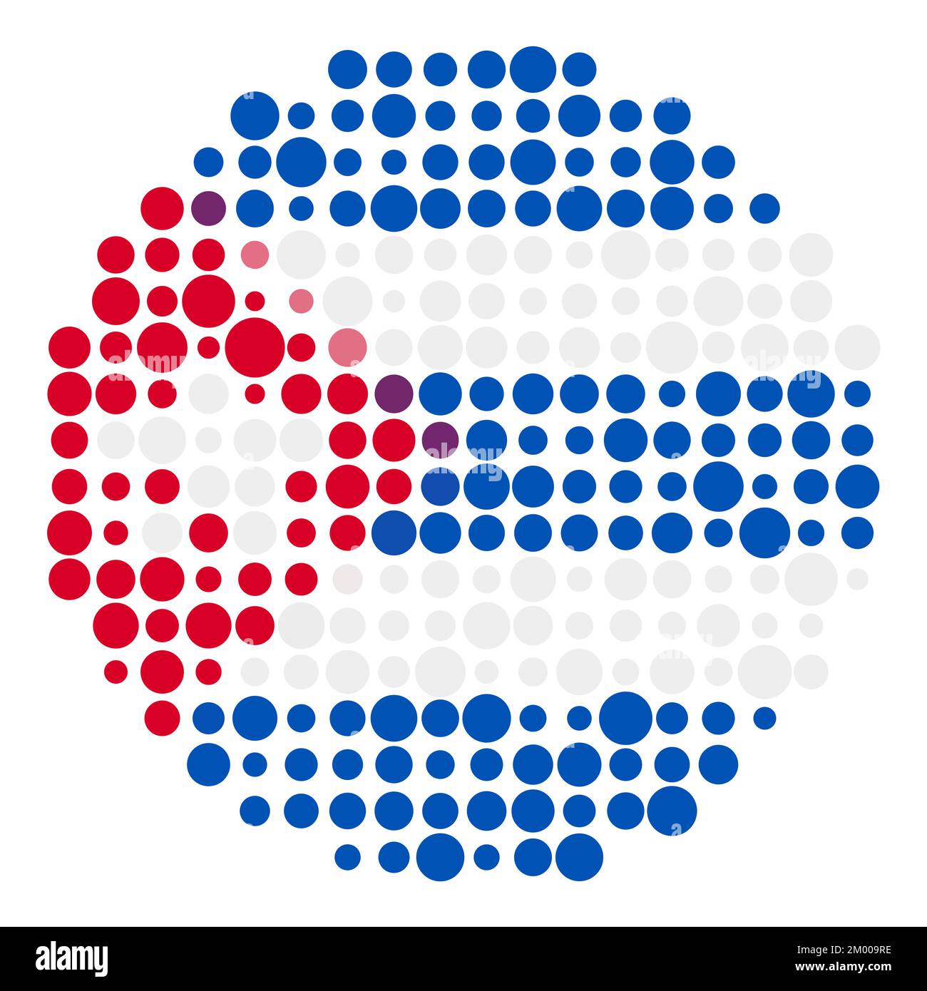 Cuba Map Silhouette Pixelated generative pattern illustration Stock ...