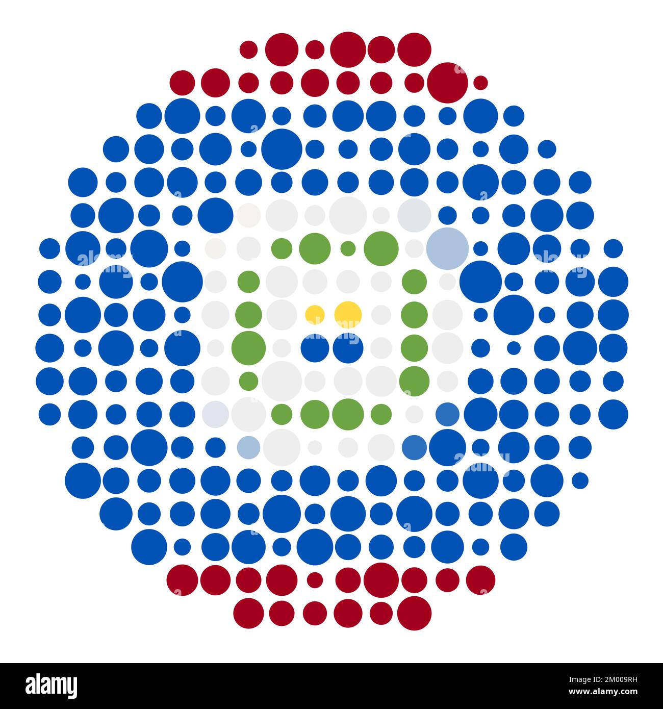 Belize Map Silhouette Pixelated generative pattern illustration Stock ...