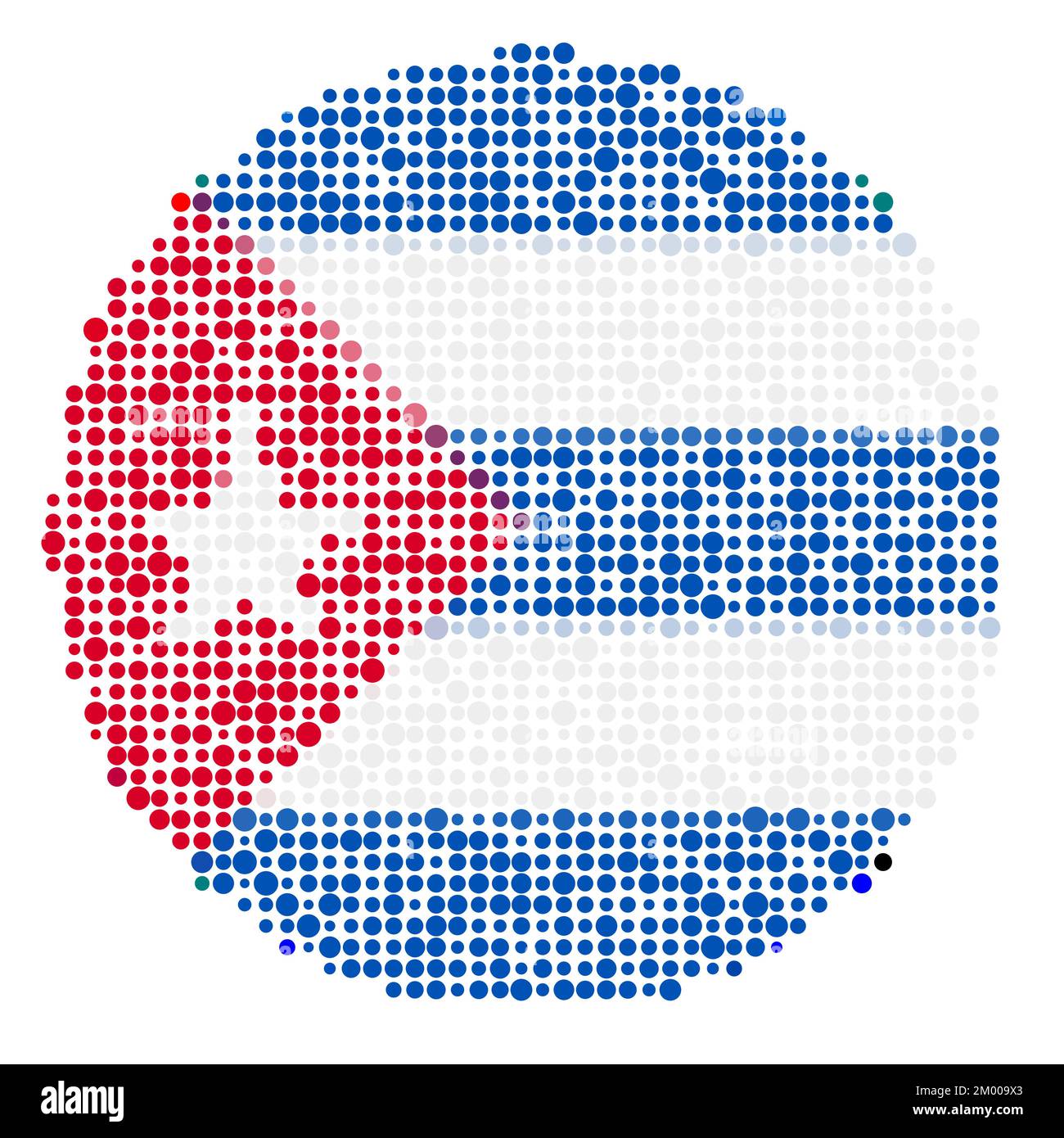 Cuba Map Silhouette Pixelated generative pattern illustration Stock ...