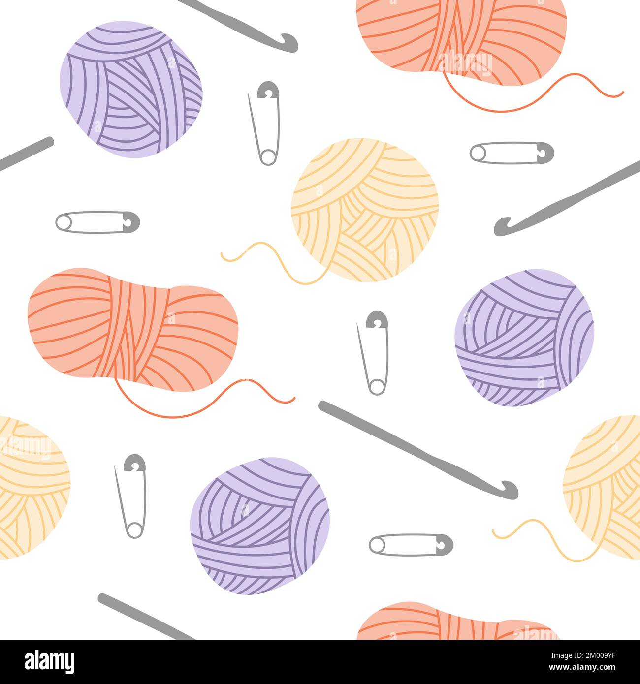 Equipment crafting crochet Stock Vector Images - Alamy