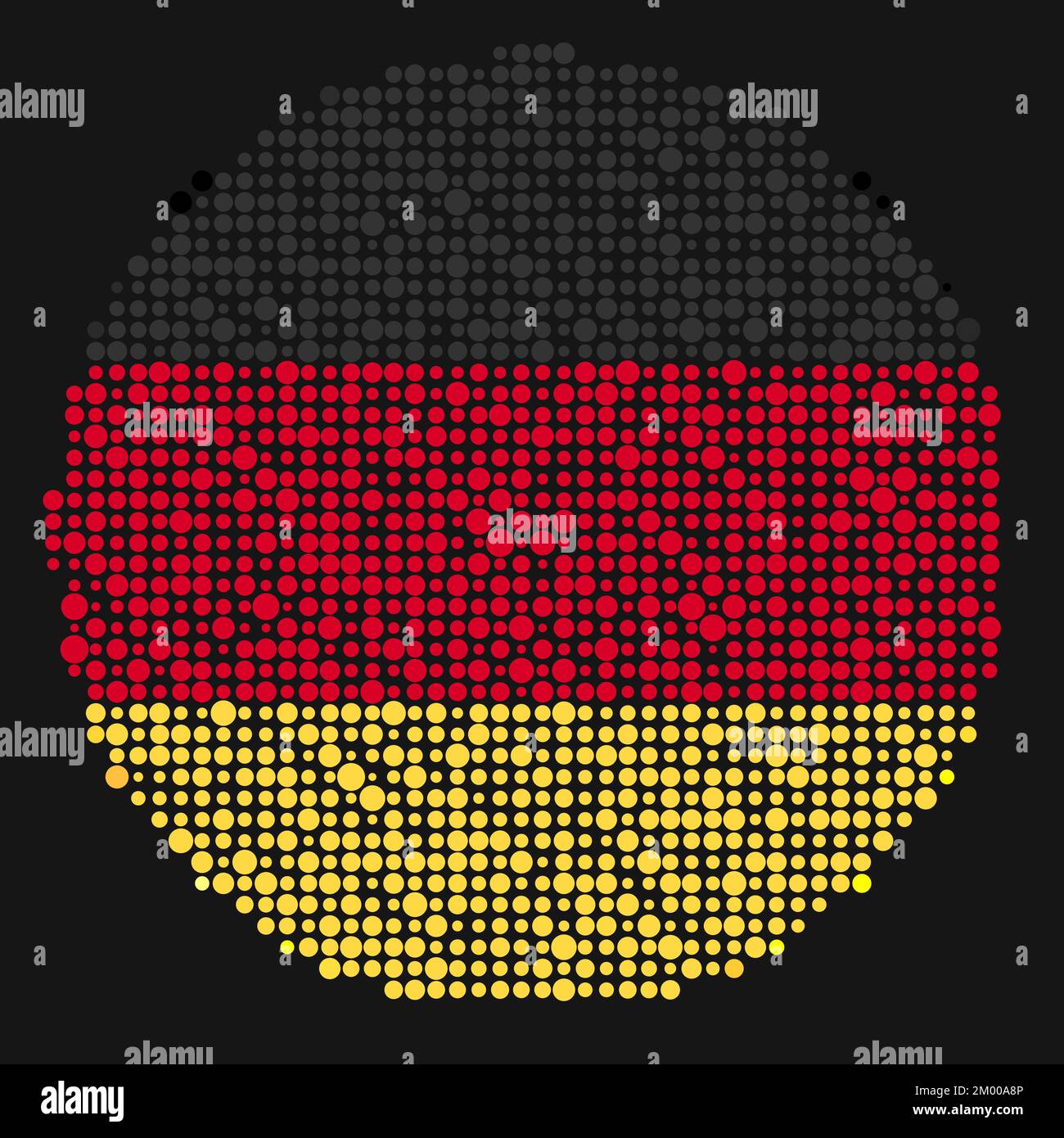 Germany Map Silhouette Pixelated generative pattern illustration Stock ...