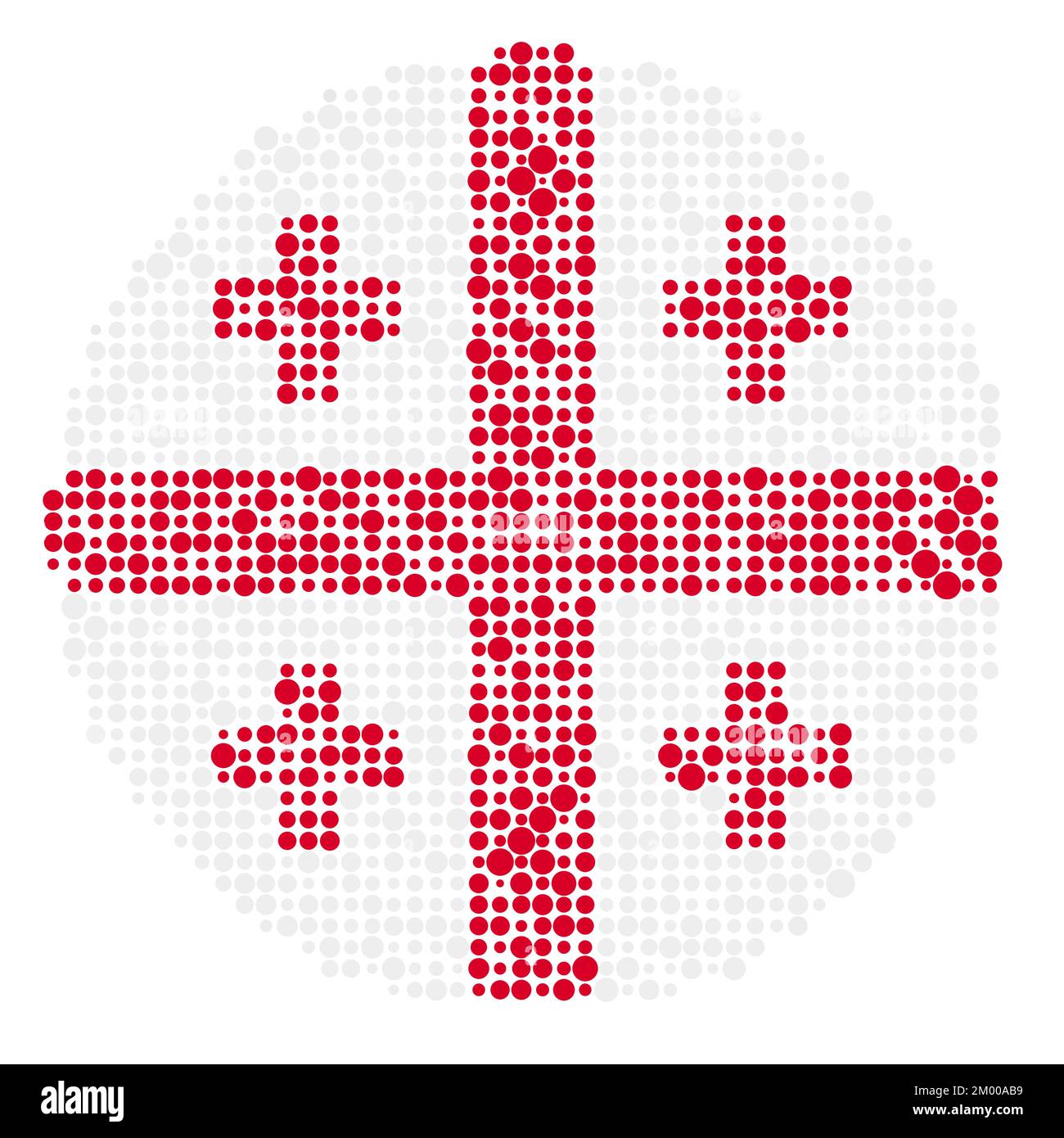 Georgia Map Silhouette Pixelated generative pattern illustration Stock ...