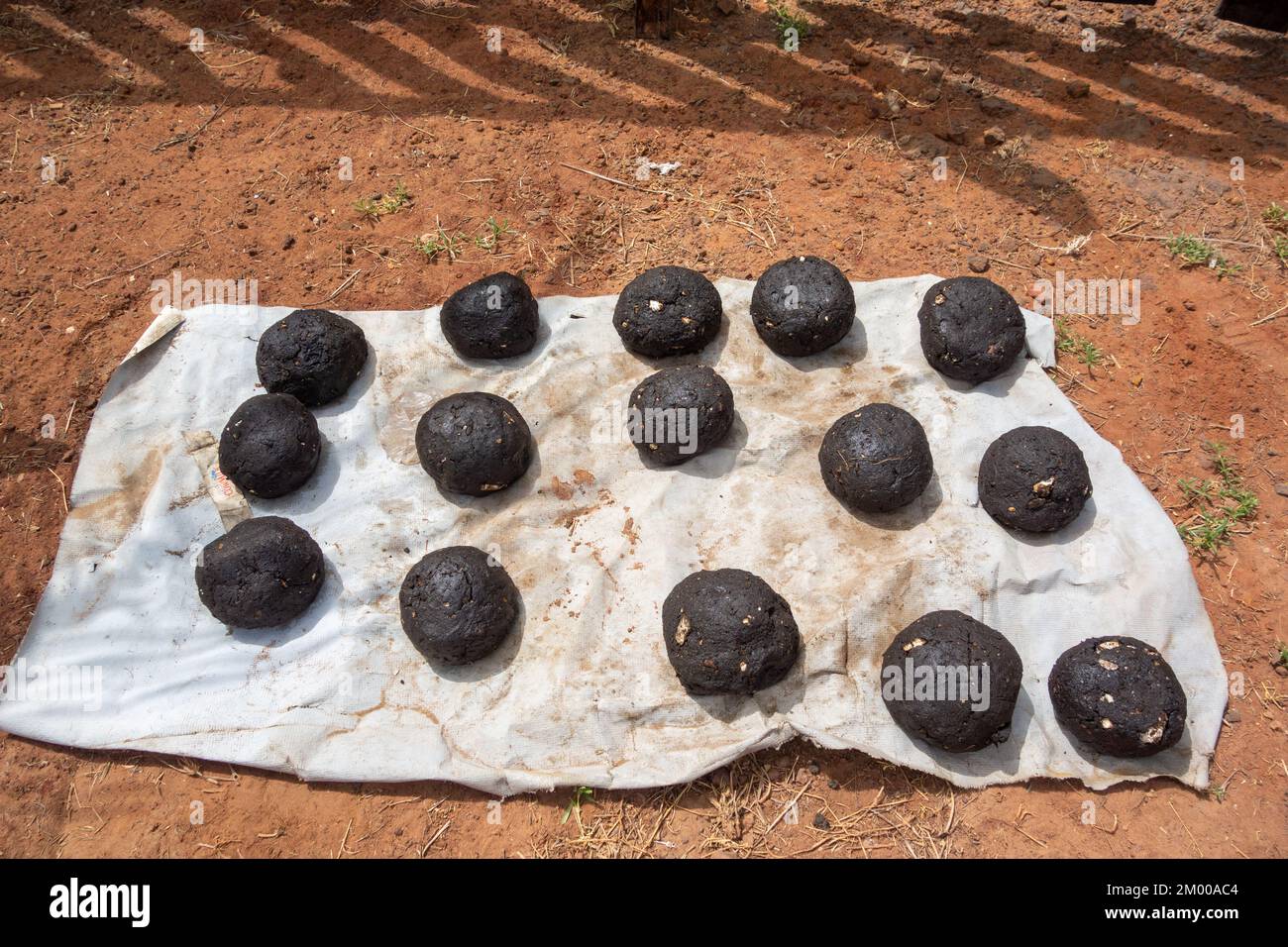local made fish bait balls or boilies in West Africa Stock Photo - Alamy