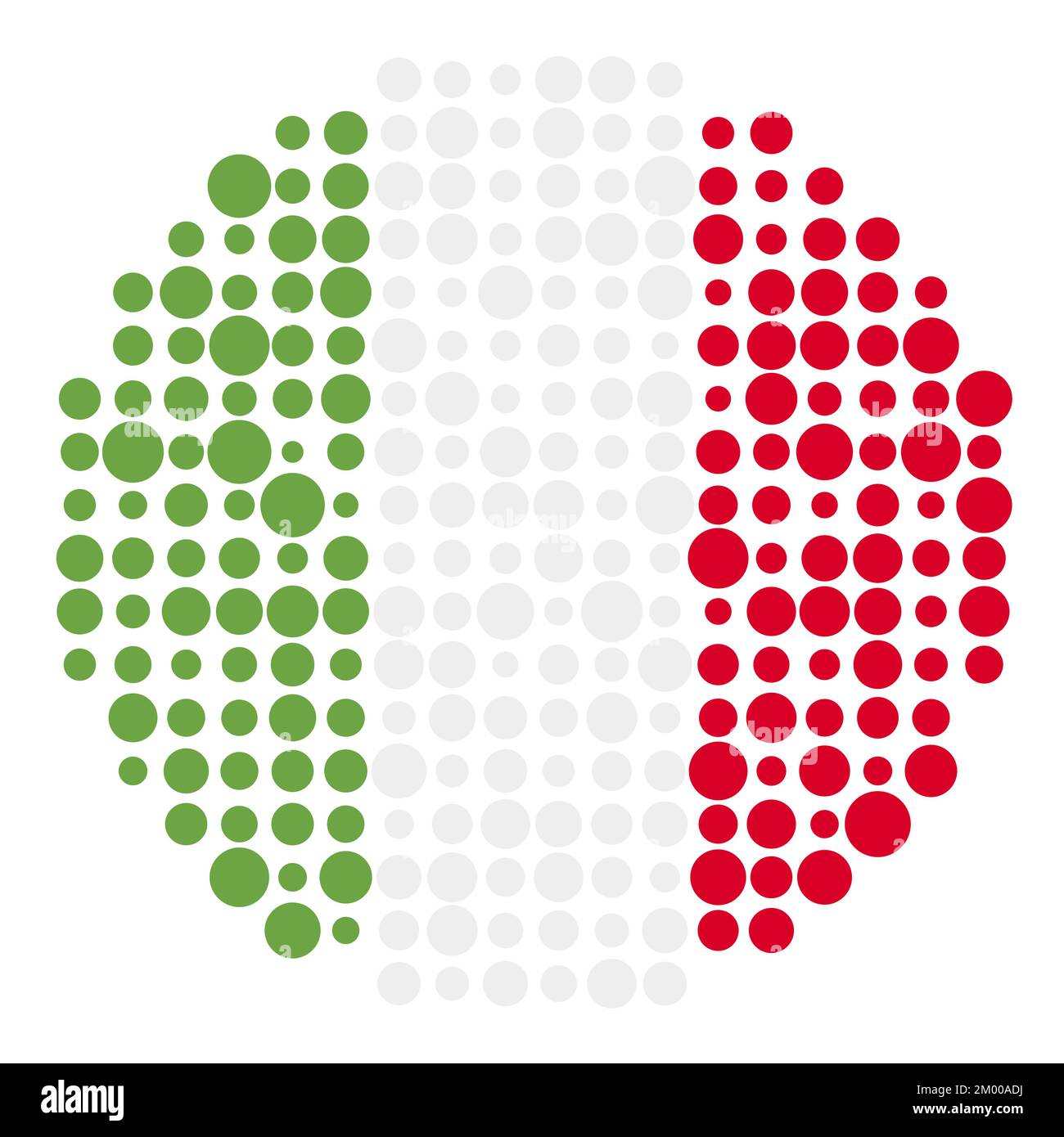 Italy Map Silhouette Pixelated generative pattern illustration Stock ...