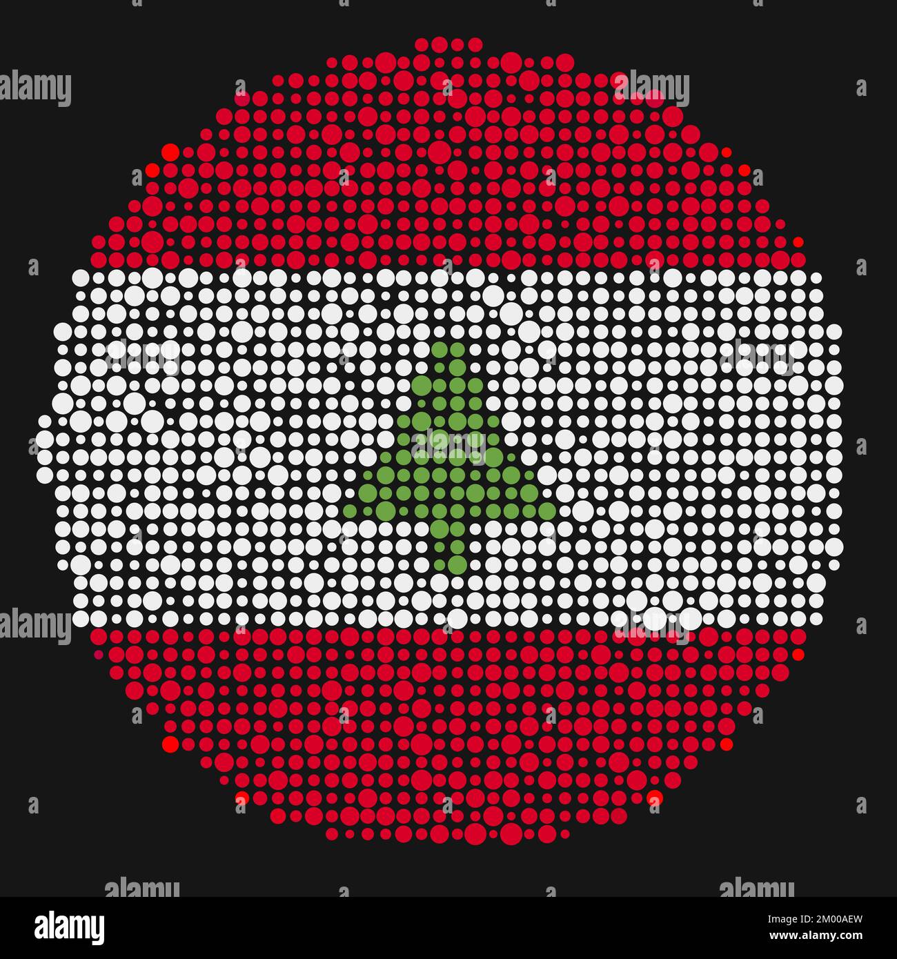 Lebanon Map Silhouette Pixelated generative pattern illustration Stock ...