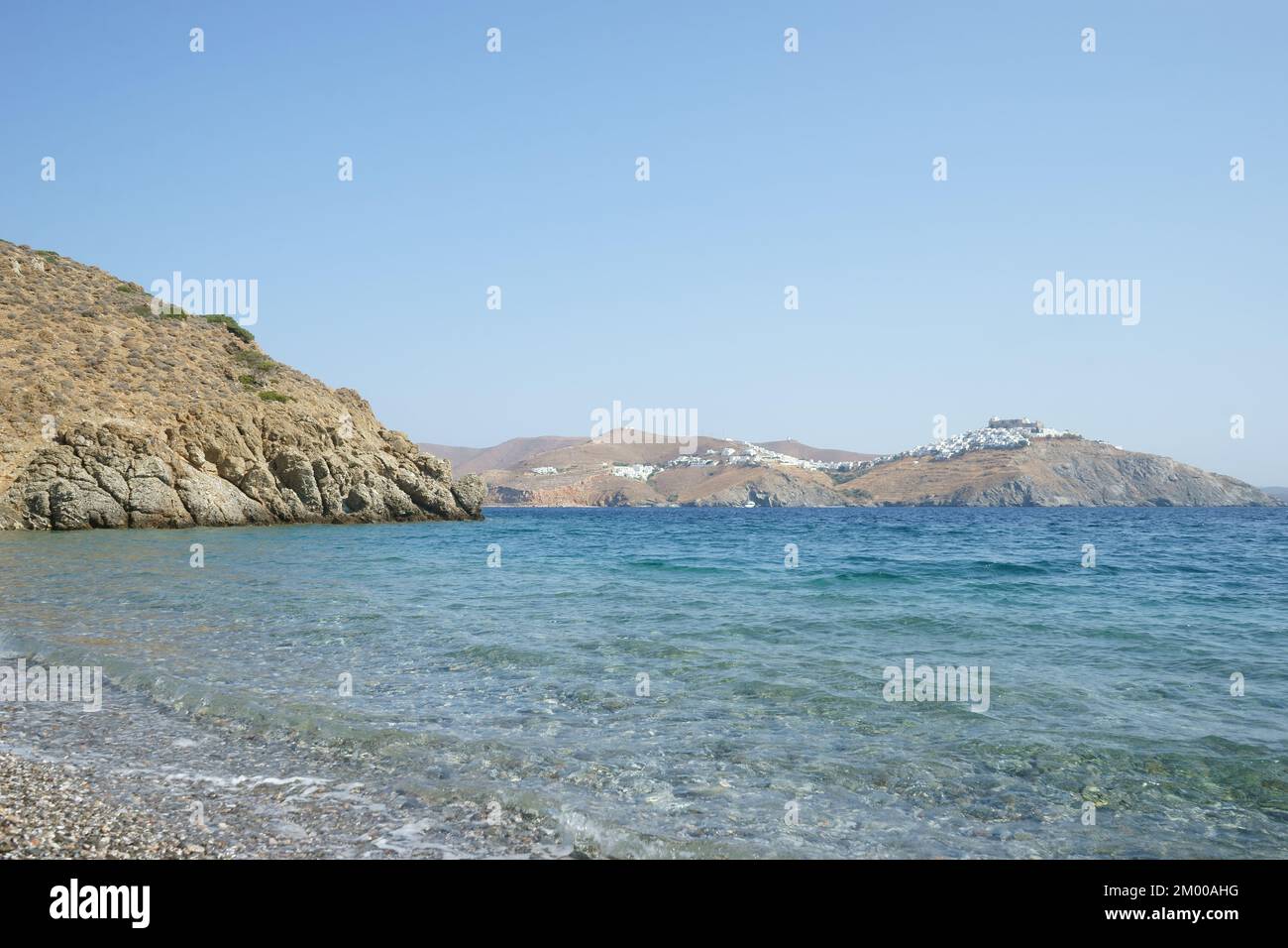 Agios Konstantinos beach in Astypalaia island Greece Stock Photo - Alamy