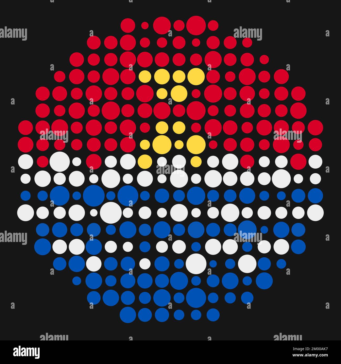 Kiribati Map Silhouette Pixelated generative pattern illustration Stock ...