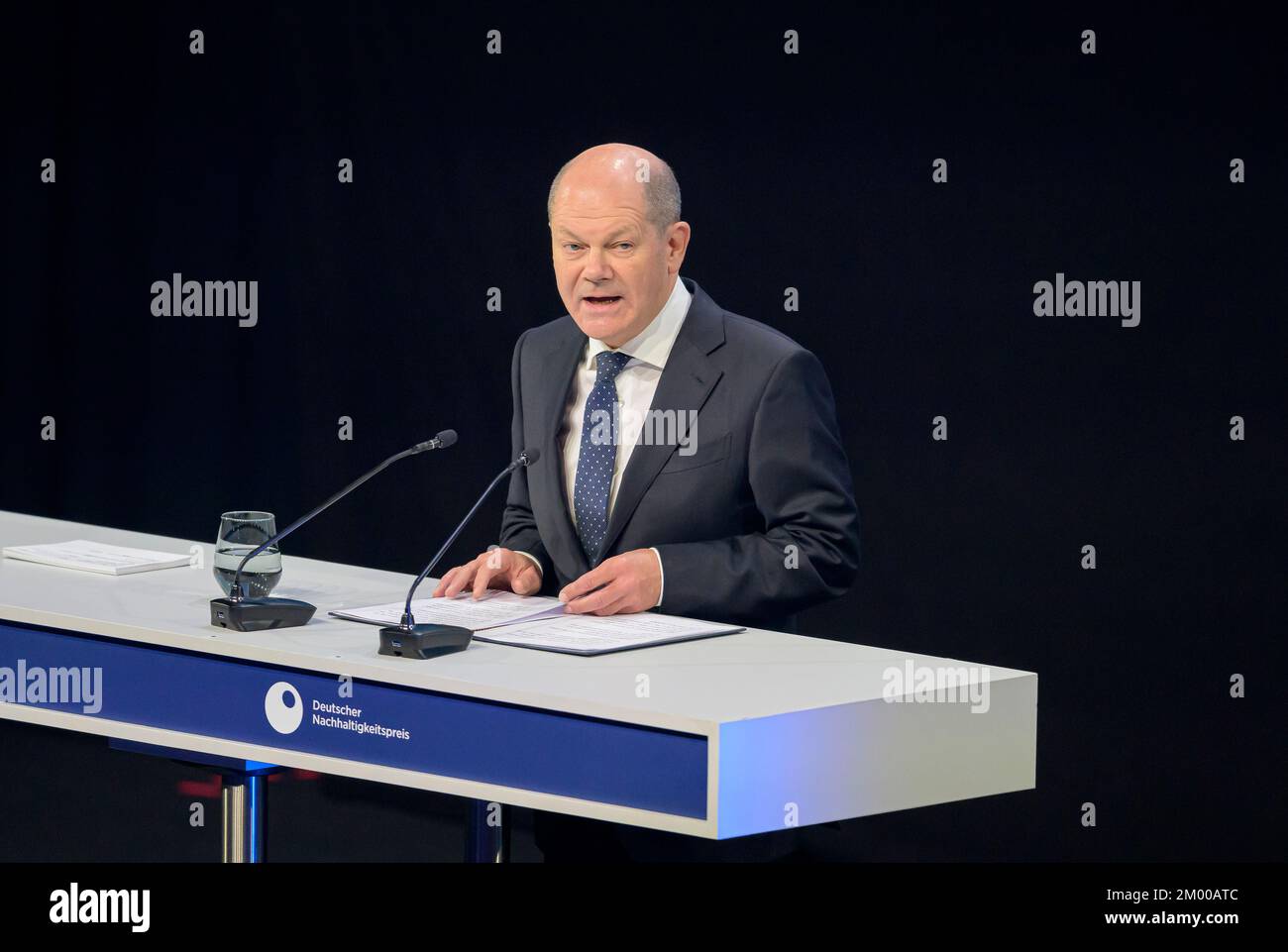 Federal Chancellor Olaf SCHOLZ, during his speech, presentation of the ...