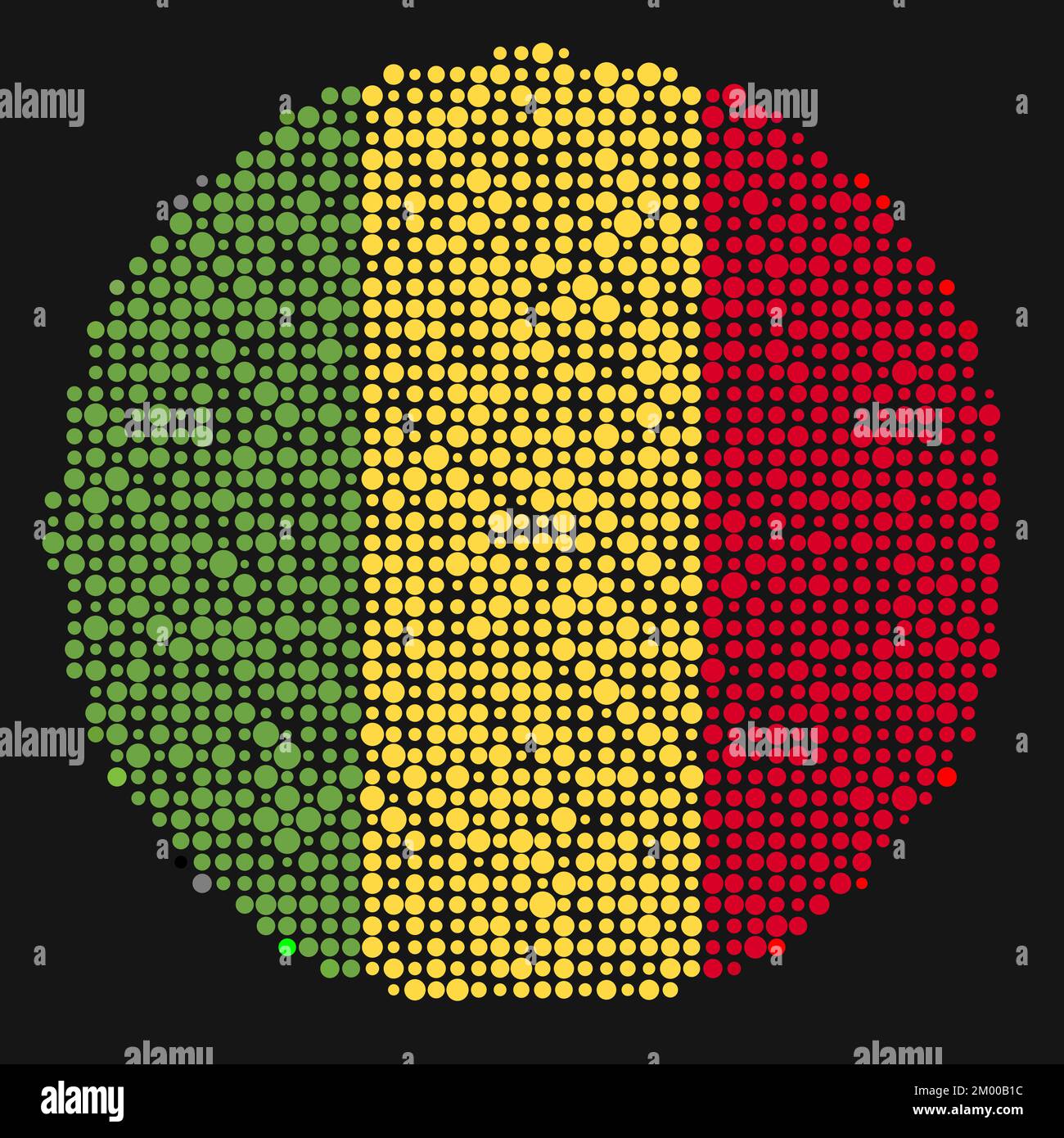 Mali Map Silhouette Pixelated generative pattern illustration Stock ...